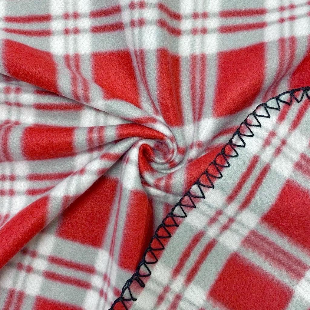 Checkered Fleece Blanket | Best UK Prices | Pound Fabrics
