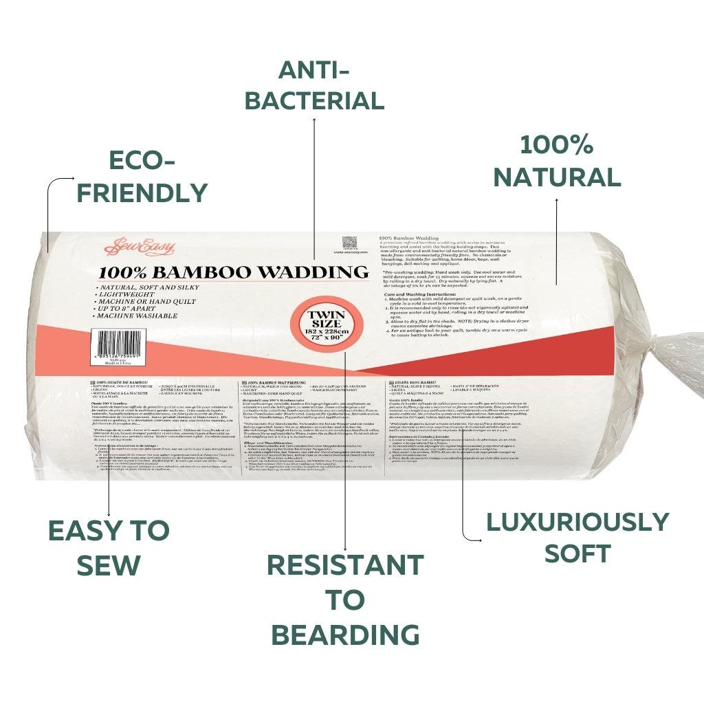 Bamboo Wadding | Best UK Prices | Pound Fabrics