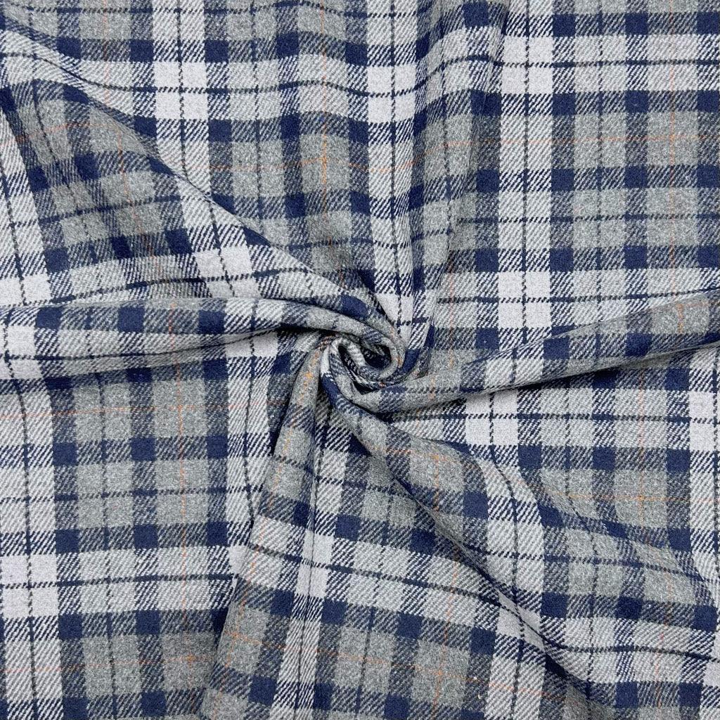 Soft Check Wool Blend Fabric | Best UK Prices | Pound Fabrics