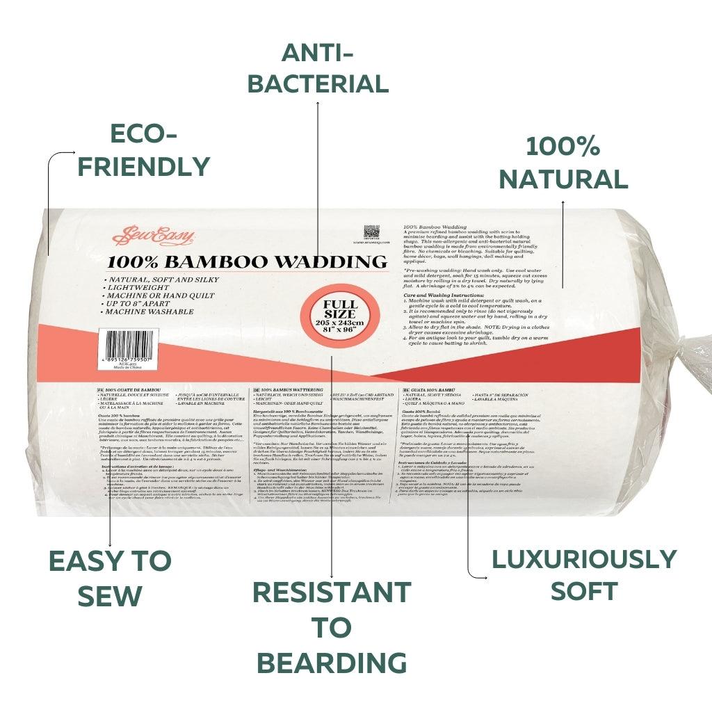 Bamboo Wadding | Best UK Prices | Pound Fabrics