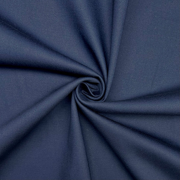 Plain Navy Stretch Cotton Fabric | Best UK Prices | Pound Fabrics