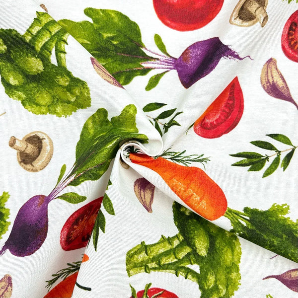 Vegetables Print Water Resistant Fabric | Best UK Prices | Pound Fabrics