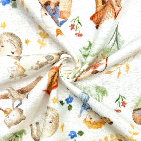 Childhood Charms Brushed Cotton Fabric | Best UK Prices | Pound Fabrics