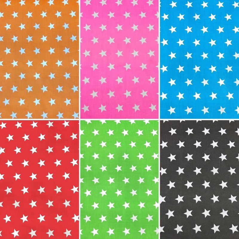 Stars Polycotton Fabric | Best UK Prices | Pound Fabrics