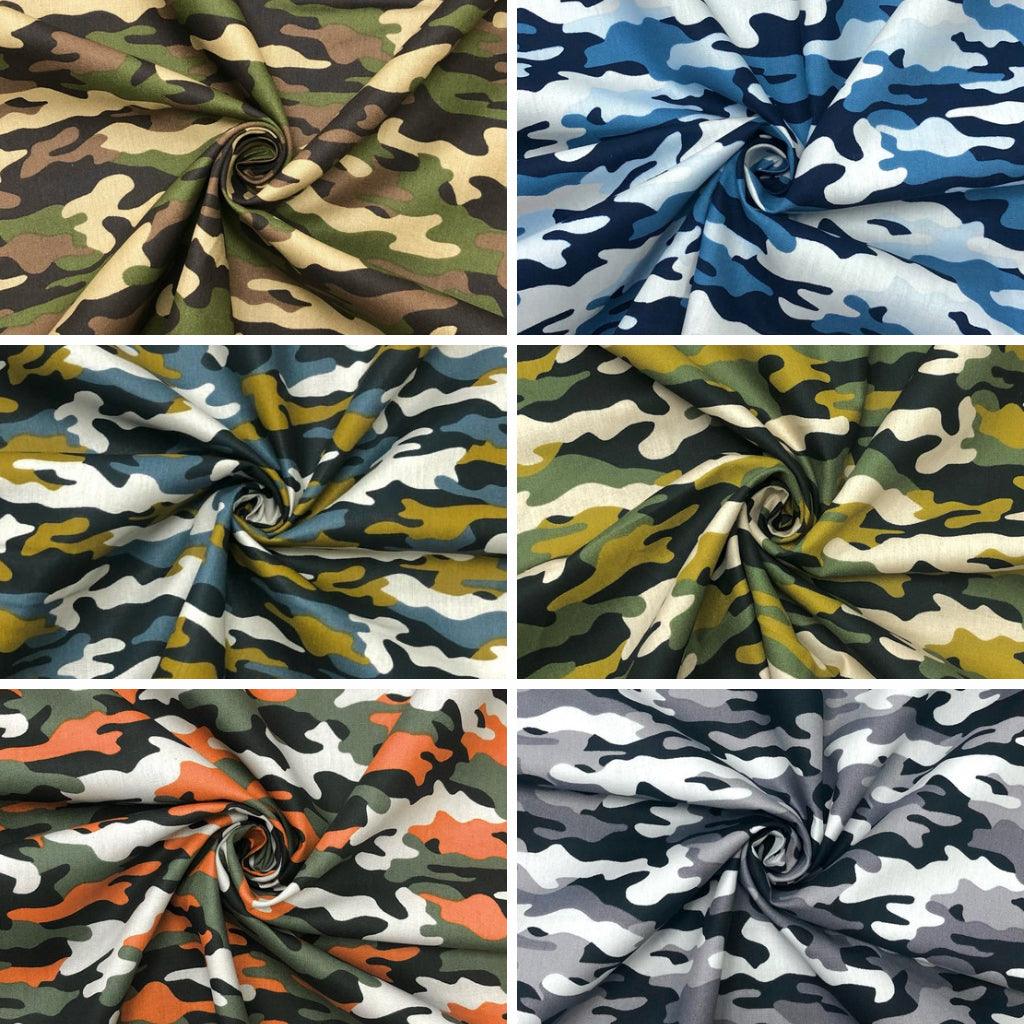 Camouflage Cotton Fabric #2 | Best UK Prices | Pound Fabrics
