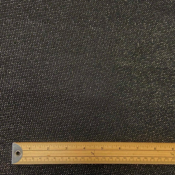 Glitter Look Black Lurex Jersey Fabric | Pound Fabrics
