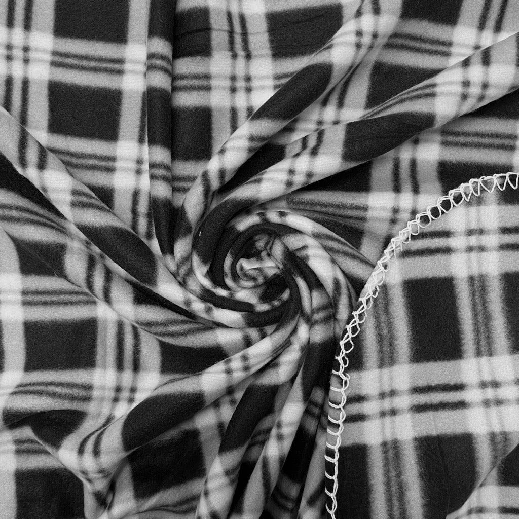 Checkered Fleece Blanket | Best UK Prices | Pound Fabrics