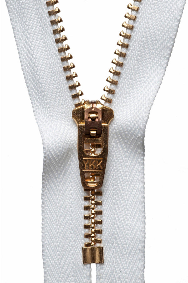 YKK Brass Jeans Zip | Pound Fabrics