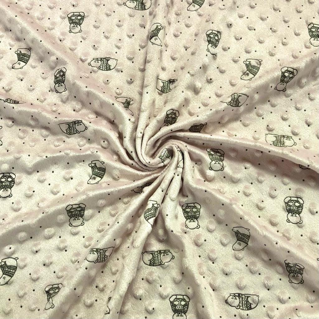 Bears Dimple Fleece Fabric | Pound Fabrics